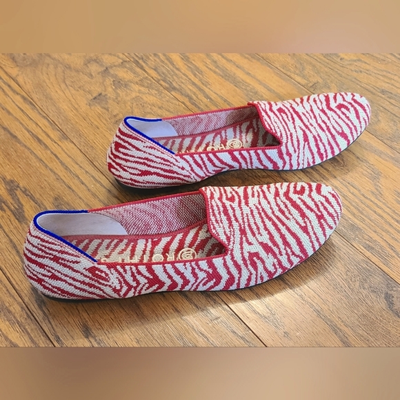 Rothy's | Shoes | Rothys The Loafer Womens Zebra Red And Tan Flats ...
